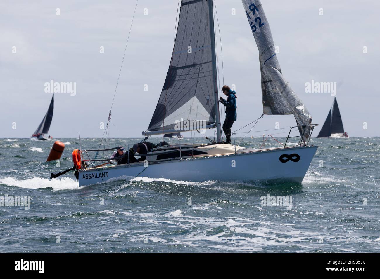 Fixed keel yachts are seen competing during the 2021/22 Australian ...