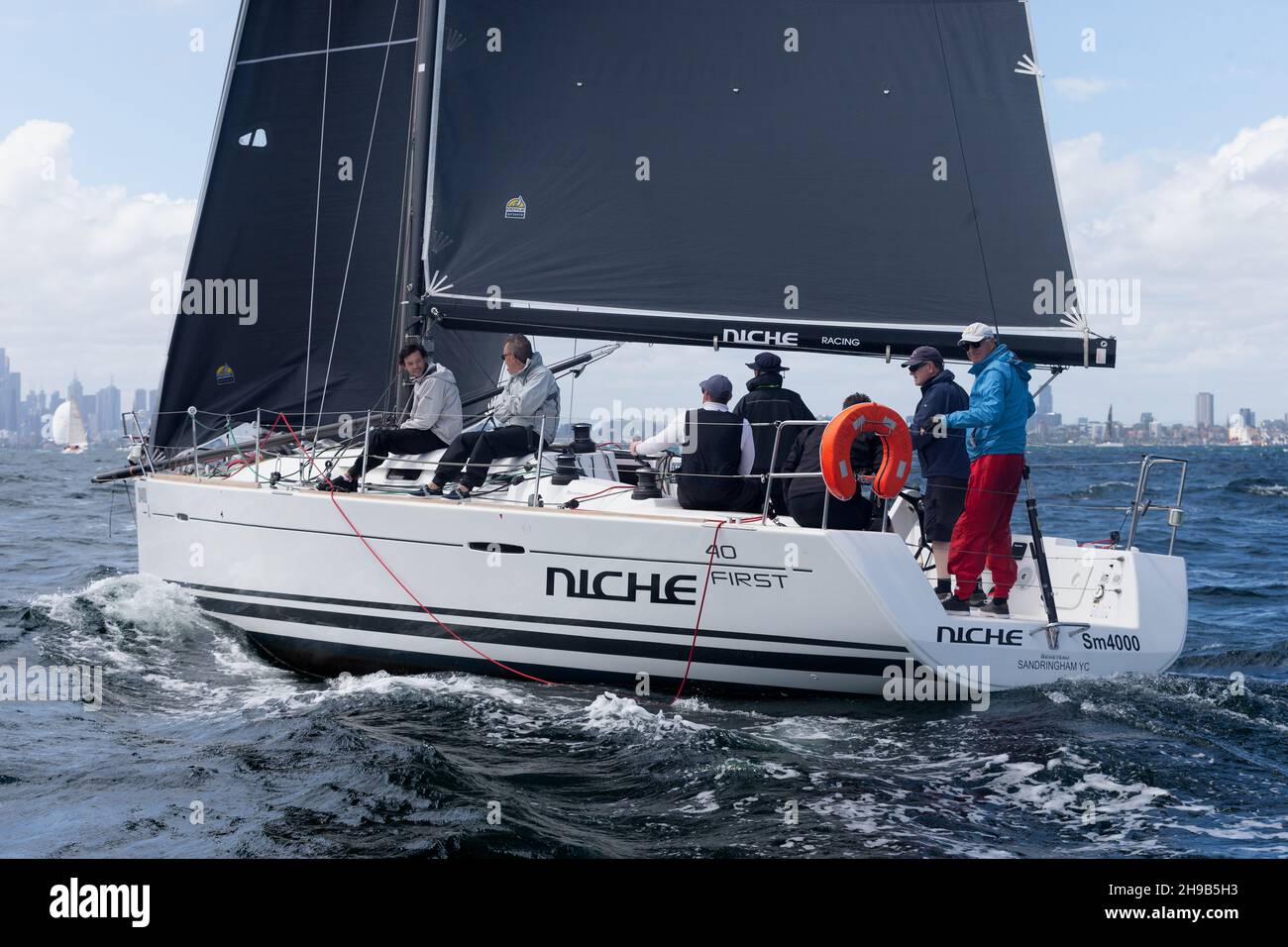 Fixed keel yachts are seen competing during the 2021/22 Australian ...