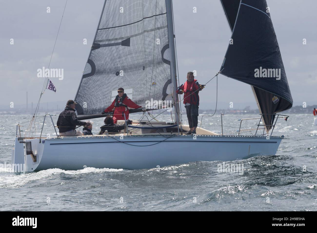 Fixed keel yachts are seen competing during the 2021/22 Australian ...