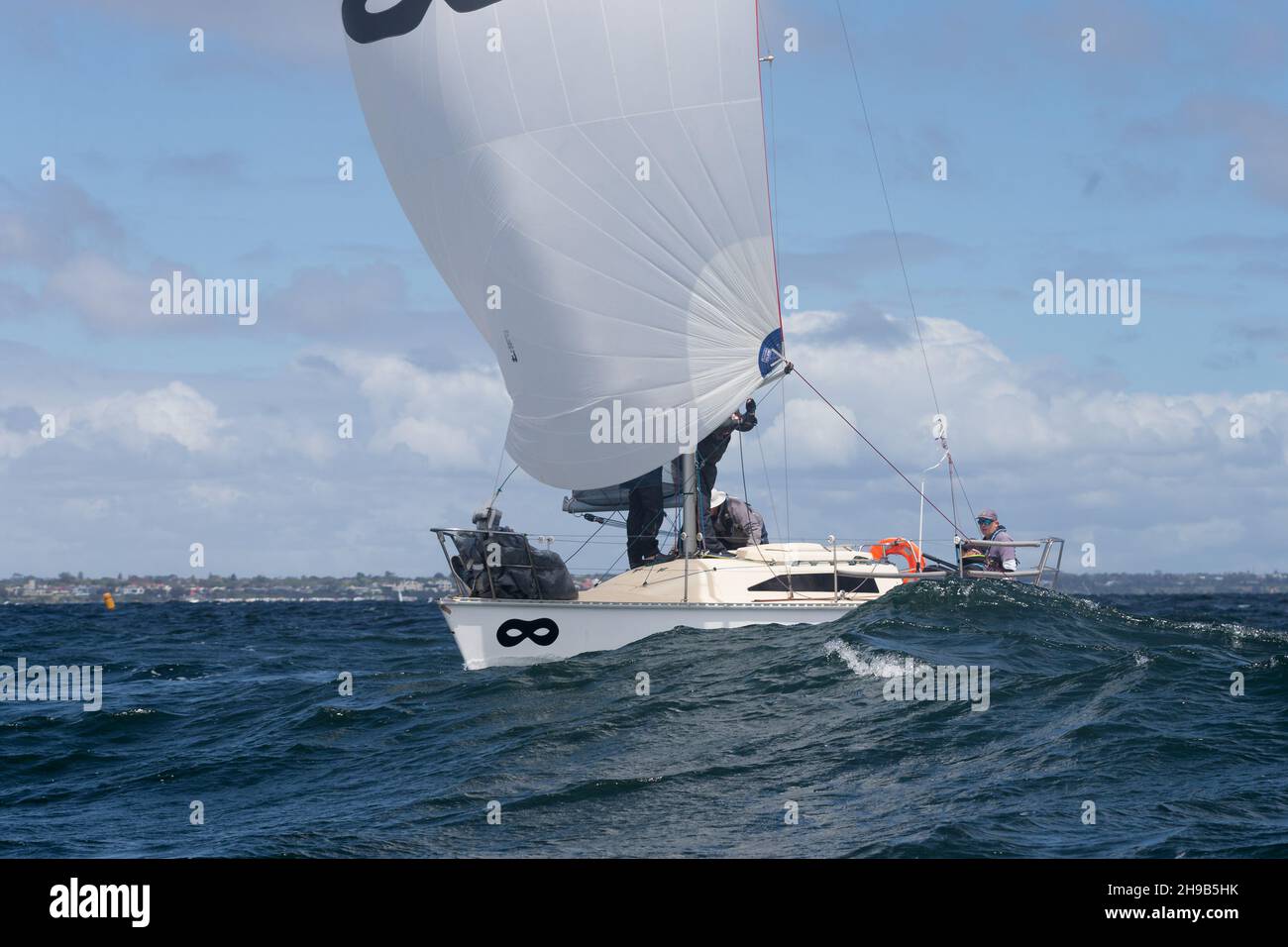 Fixed keel yachts are seen competing during the 2021/22 Australian ...
