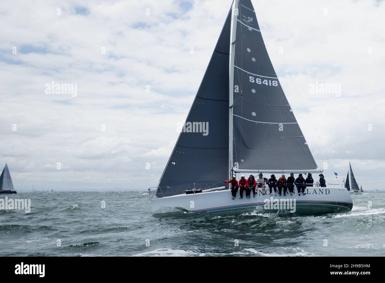 Fixed keel yachts are seen competing during the 2021/22 Australian ...
