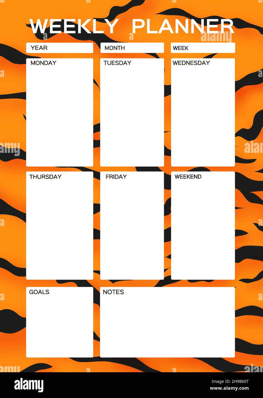Weekly planner. Cute page for notes. Notebooks,decals, diary, school ...