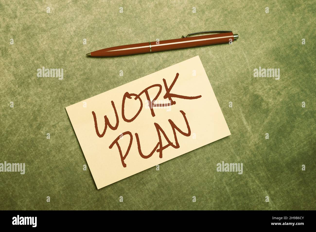 Conceptual display Work Plan. Concept meaning project to be ...
