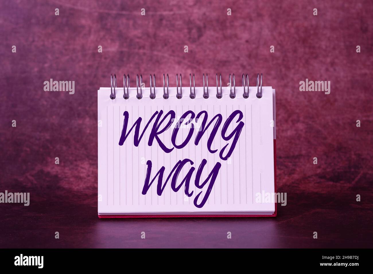 Inspiration showing sign Wrong Way. Business idea taking an unsuitable ...