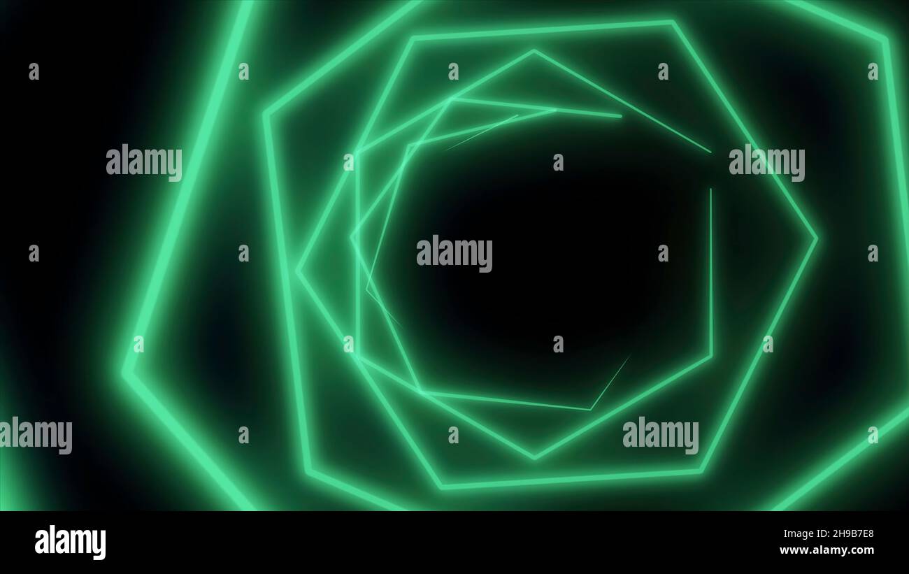 Laser abstracts futuristic Background. Neon lights vintage Hexa tunnel ...