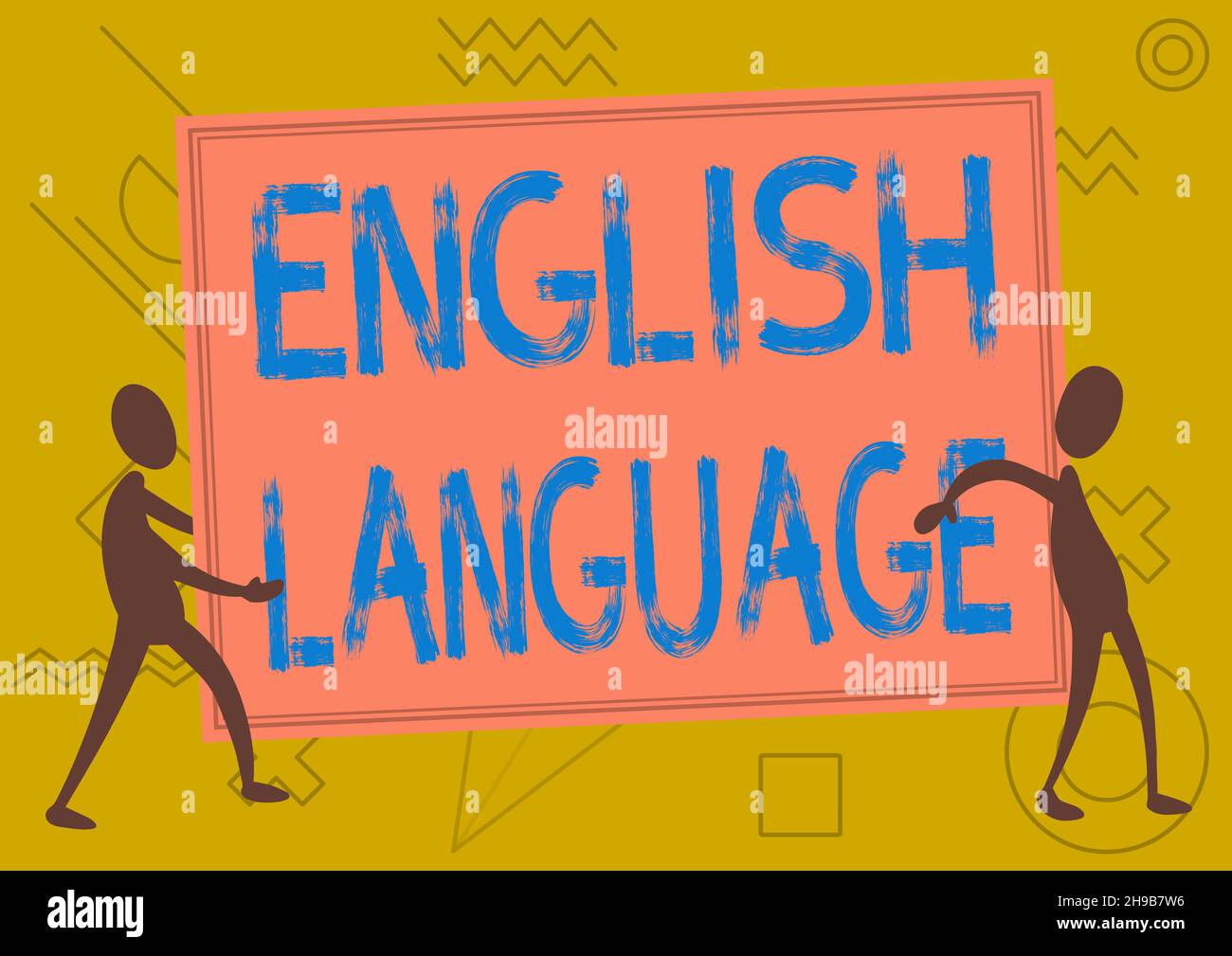 Writing displaying text English Language. Word Written on third spoken ...