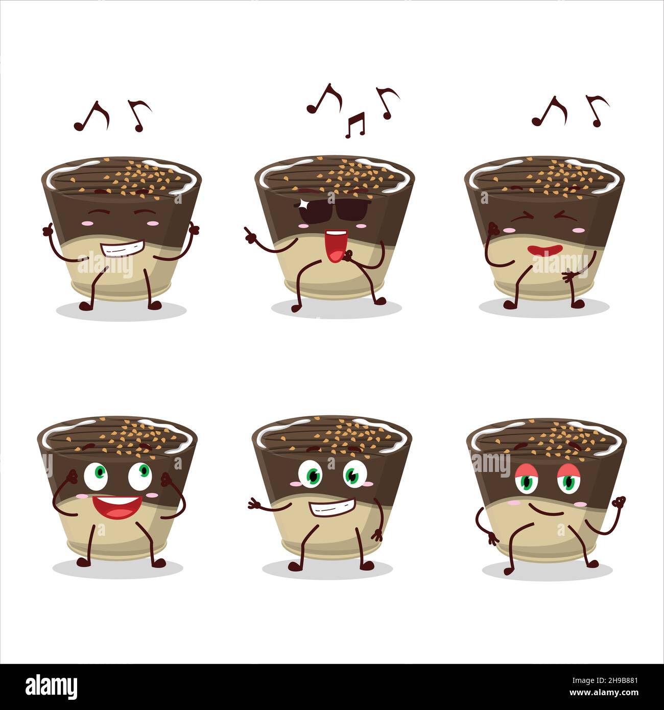 An image of truffle chocolate milk candy dancer cartoon character ...
