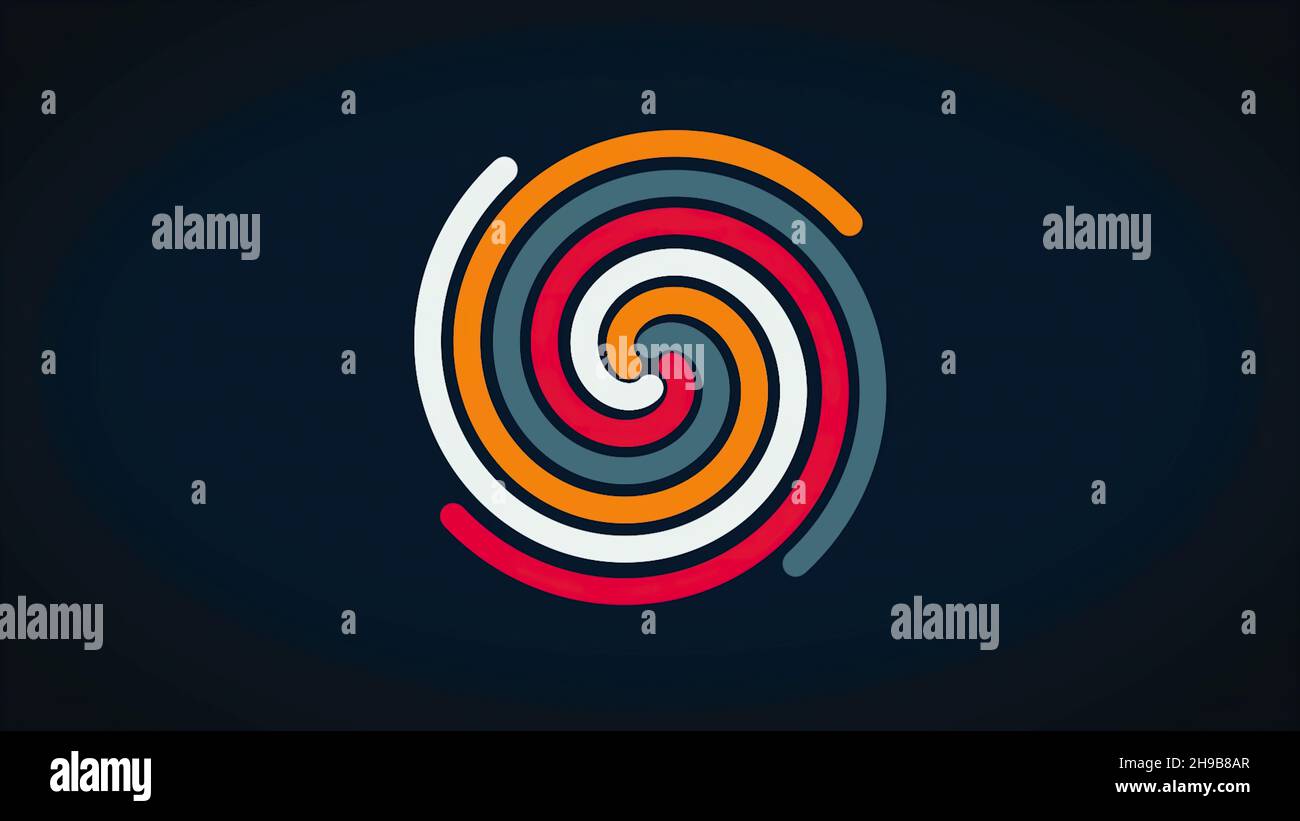 Spiral glowing effect abstract circular color trails, abstract. Colored ...