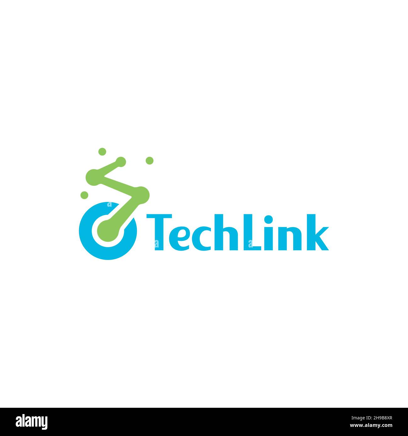 tech lines connect simple circle logo symbol icon vector graphic design ...