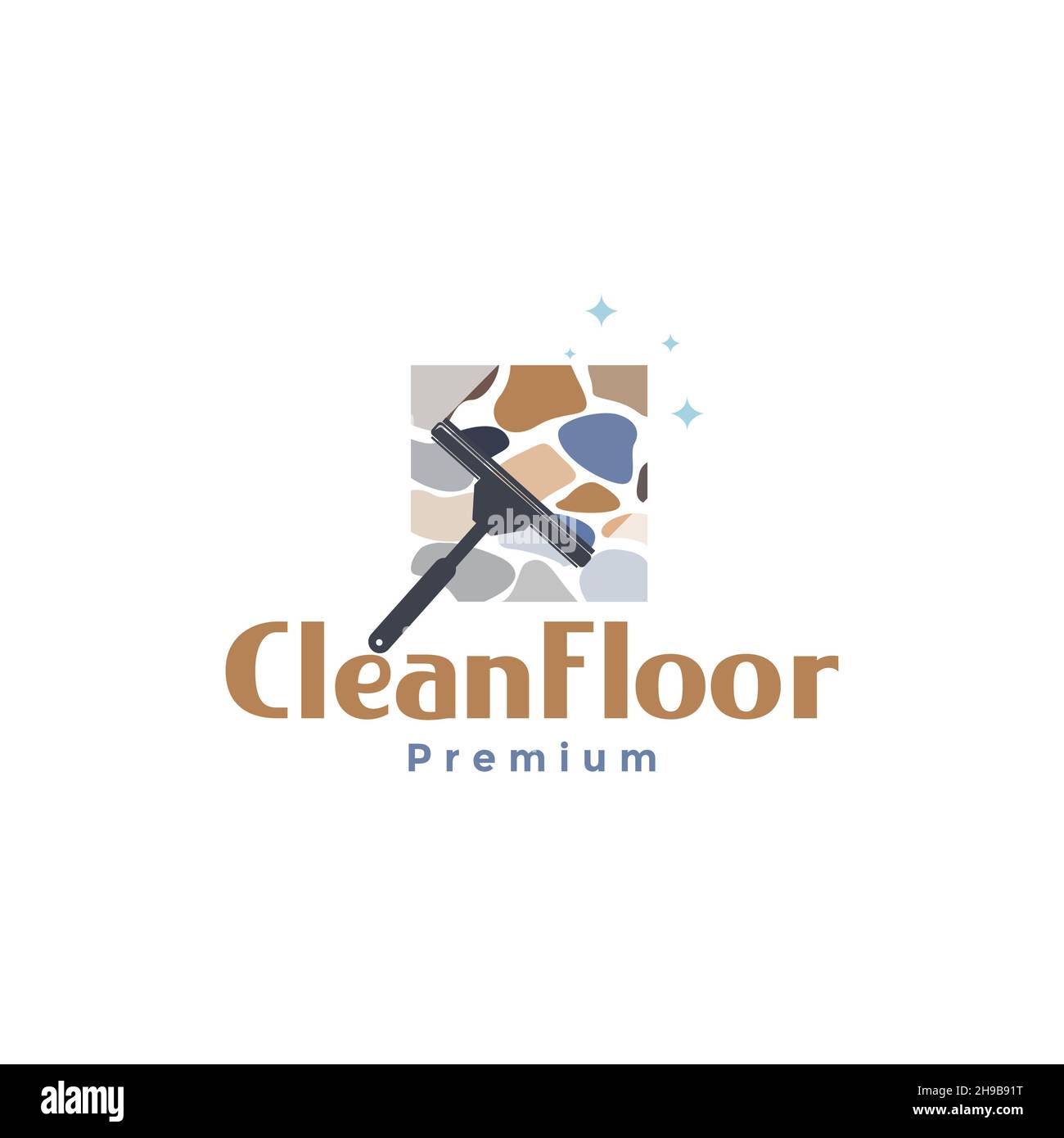 abstract stone floor and wall clean logo symbol icon vector graphic ...
