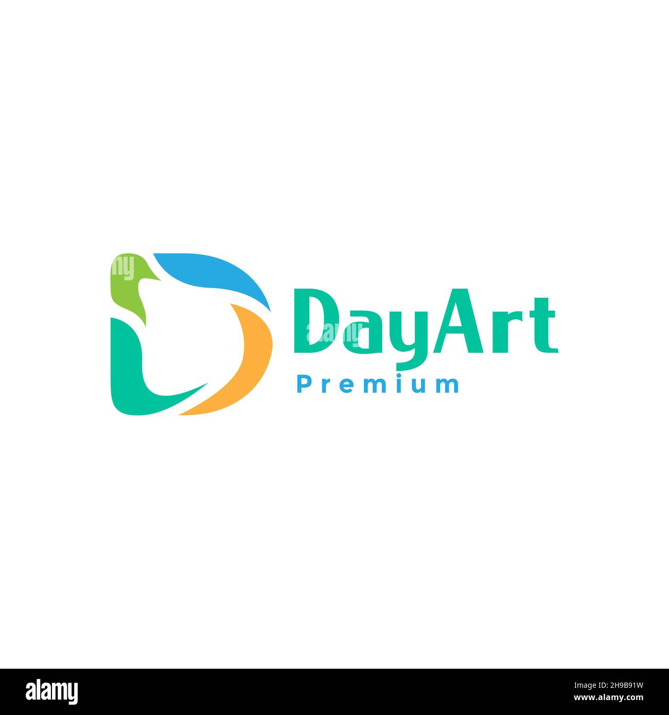 letter D art abstract modern logo symbol icon vector graphic design ...