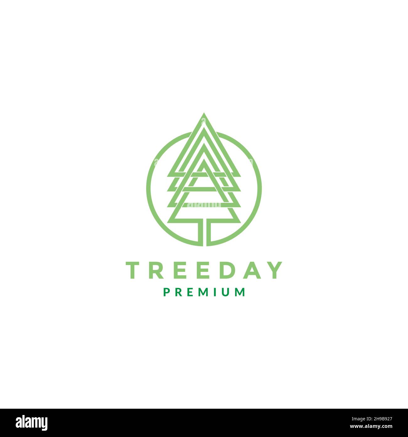 triangle tree pine logo symbol icon vector graphic design illustration ...