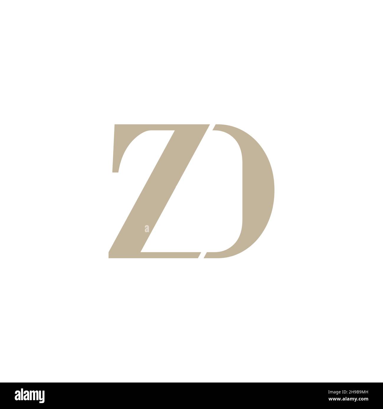 letter zd luxury logo symbol icon vector graphic design illustration ...