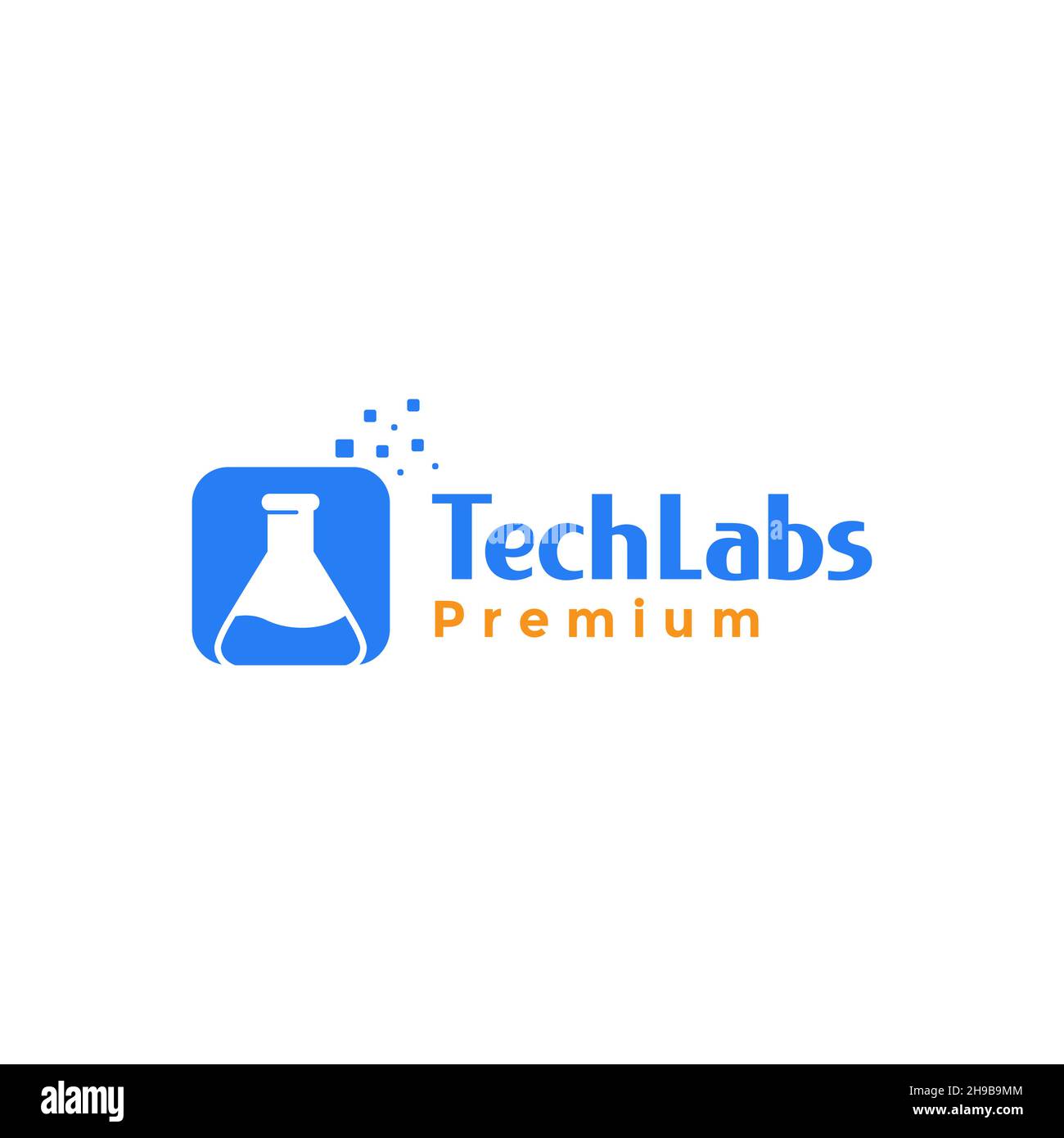 laboratory glass with tech abstract logo symbol icon vector graphic ...