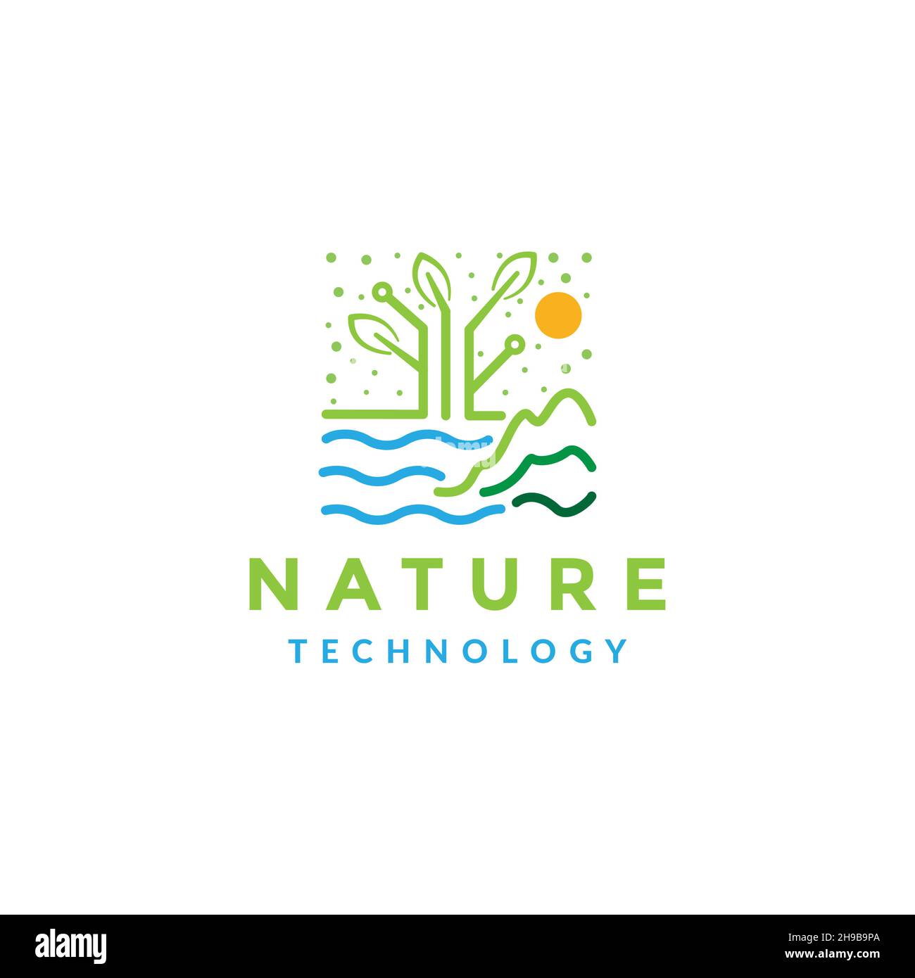 Sea tech logo hi-res stock photography and images - Alamy