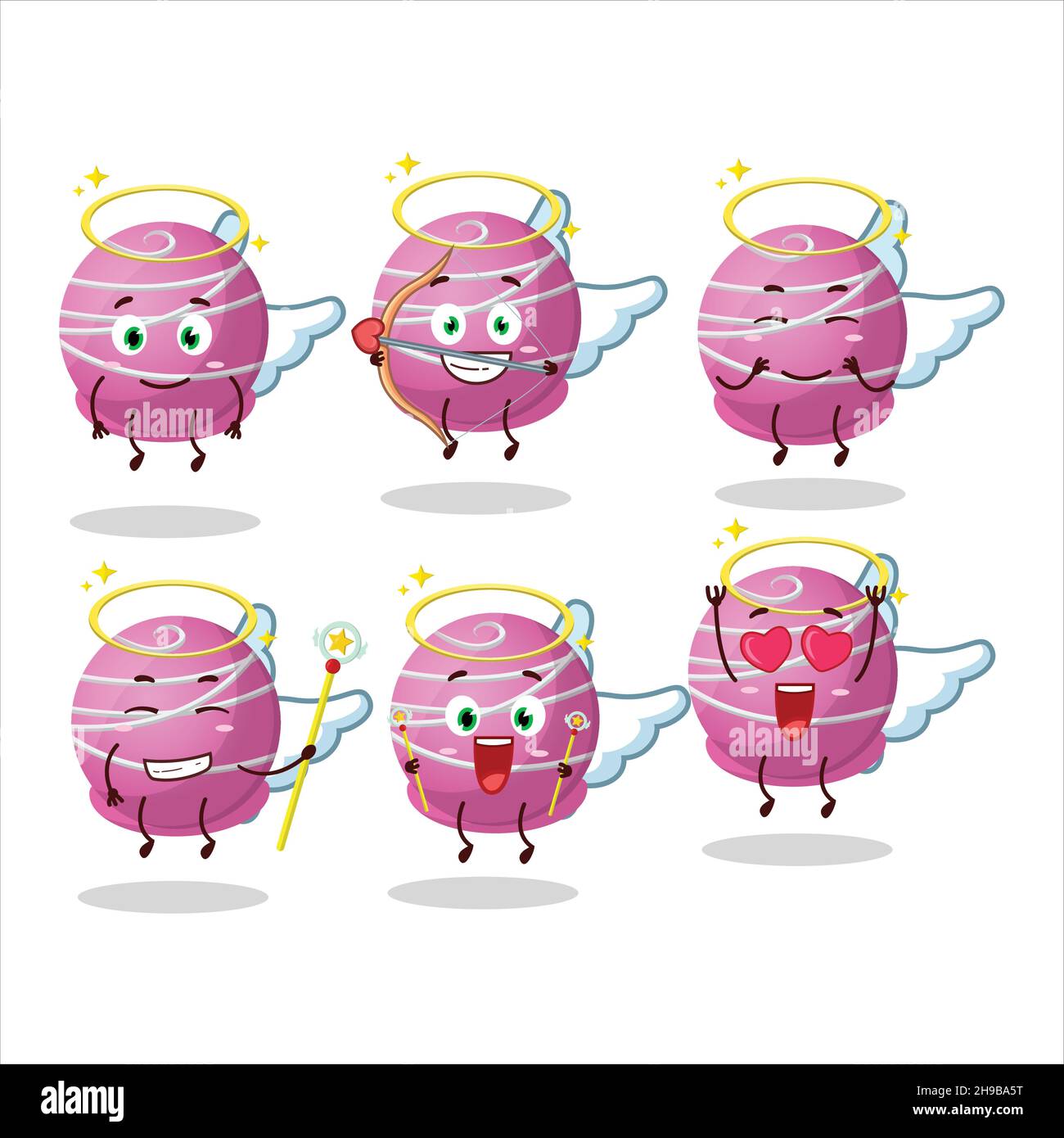 Truffle Strawberry Candy Cartoon Designs As A Cute Angel Character