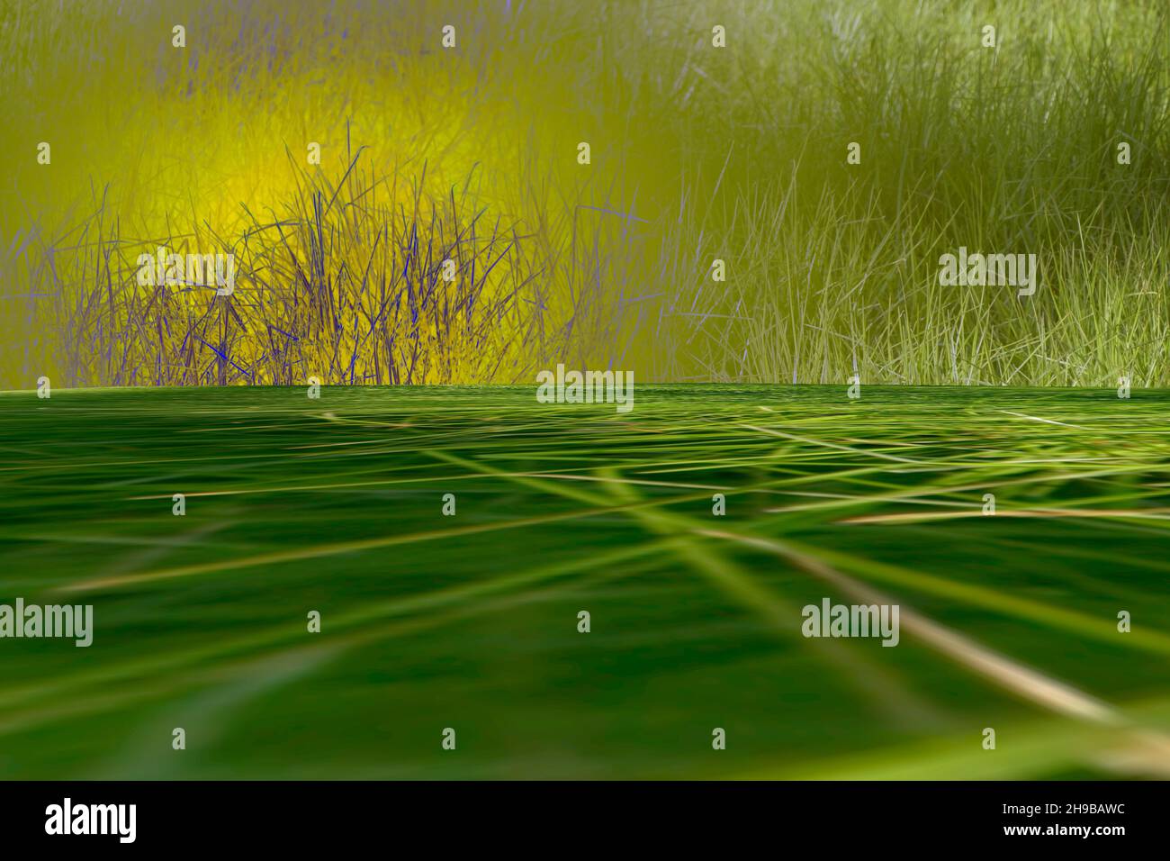 Abstract green landscape Stock Photo - Alamy