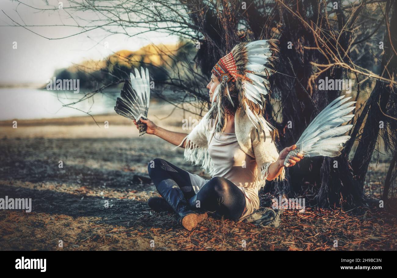 Shamanic warrior hi-res stock photography and images - Alamy