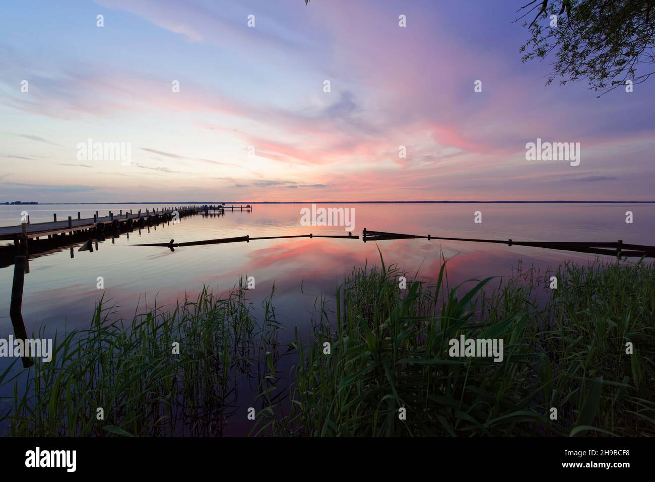 Sunset at Steinhuder Meer ,Hannover ,Germany .Steinhuder Meer Nature ...