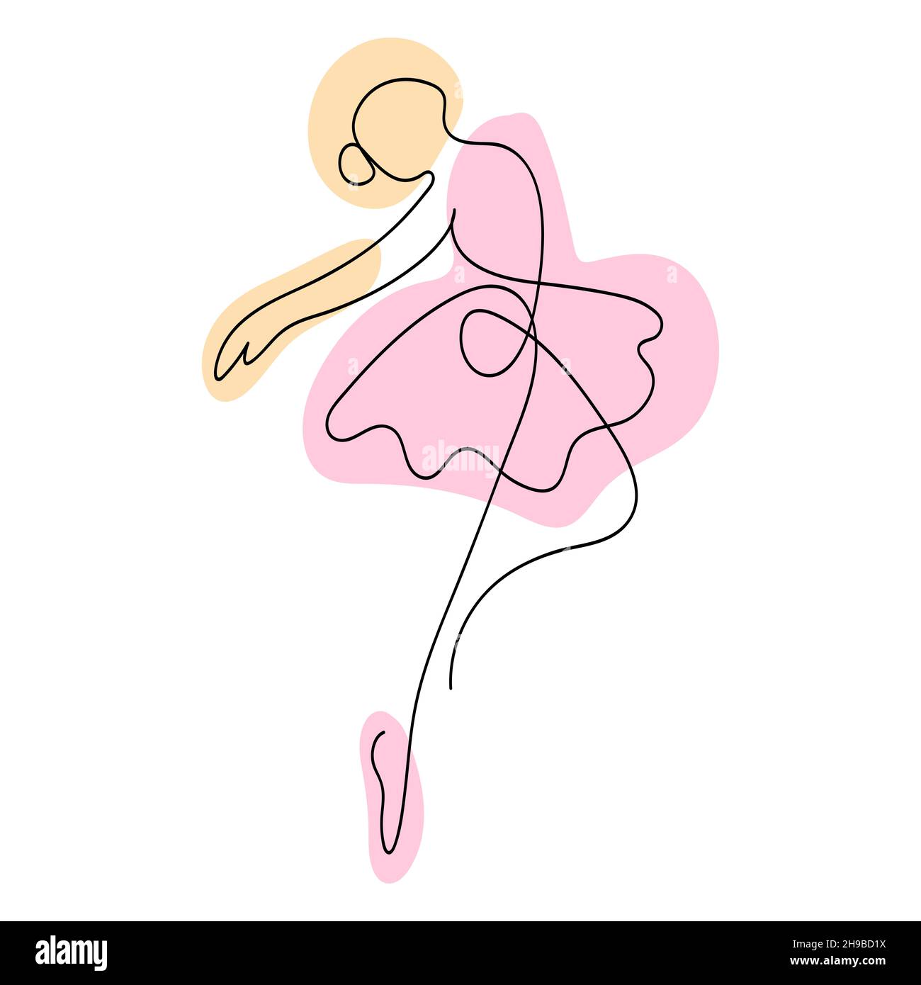 Lady Line Drawing High Resolution Stock Photography and Images - Alamy