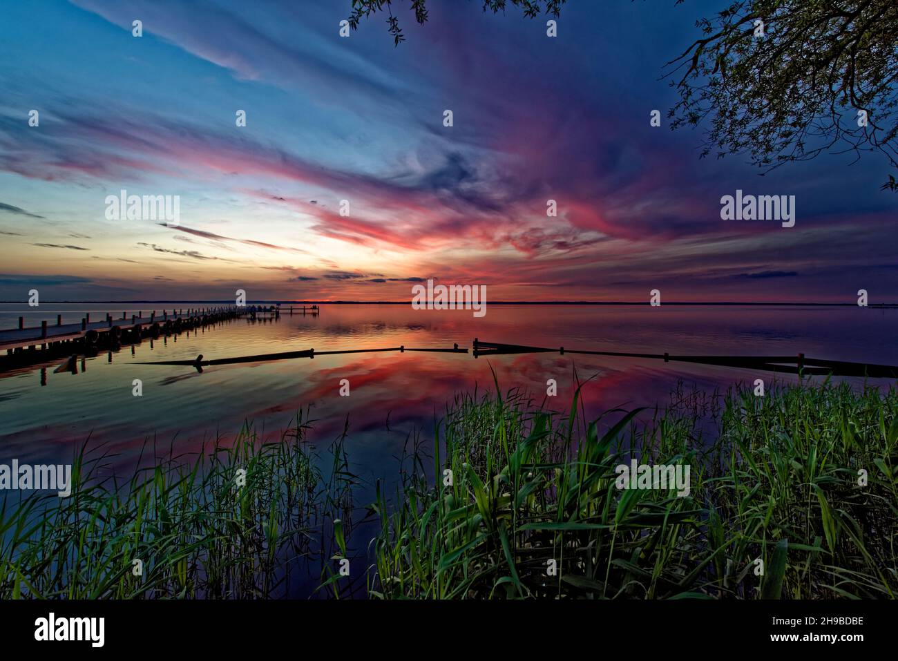Sunset at Steinhuder Meer ,Hannover ,Germany .Steinhuder Meer Nature ...