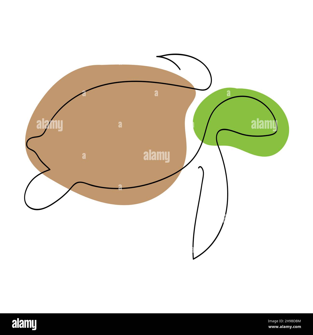 One line drawing silhouette Cut Out Stock Images & Pictures - Alamy