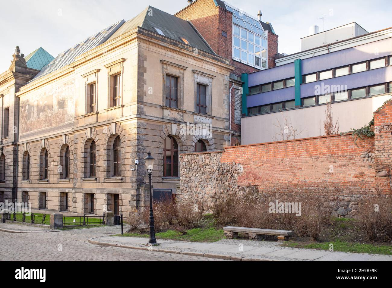 Poznan, Poland - Streets around the old town in the city. Landmarks and ...