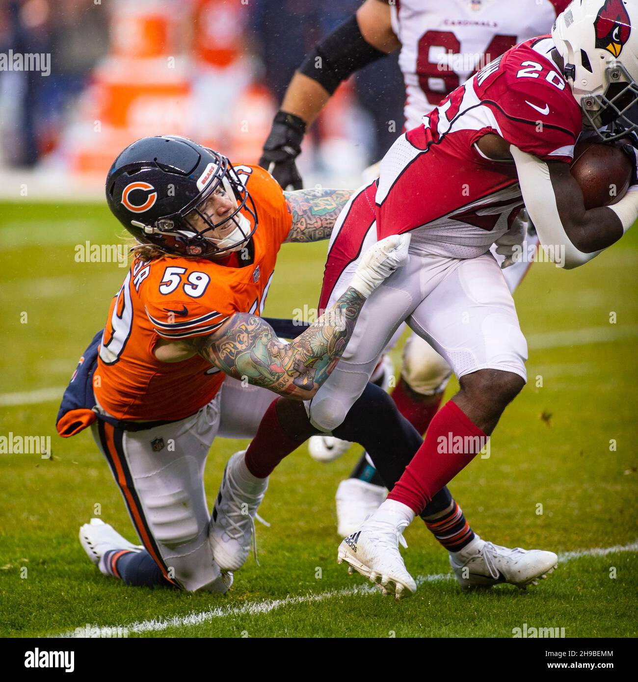 Chicago, Illinois, USA. 05th Dec, 2021. - Bears #59 Cassius Marsh ...