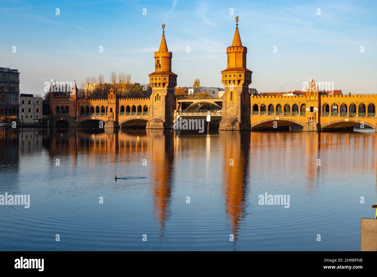 Historic Oberbaumbrücke, Berlin Stock Photo - Alamy