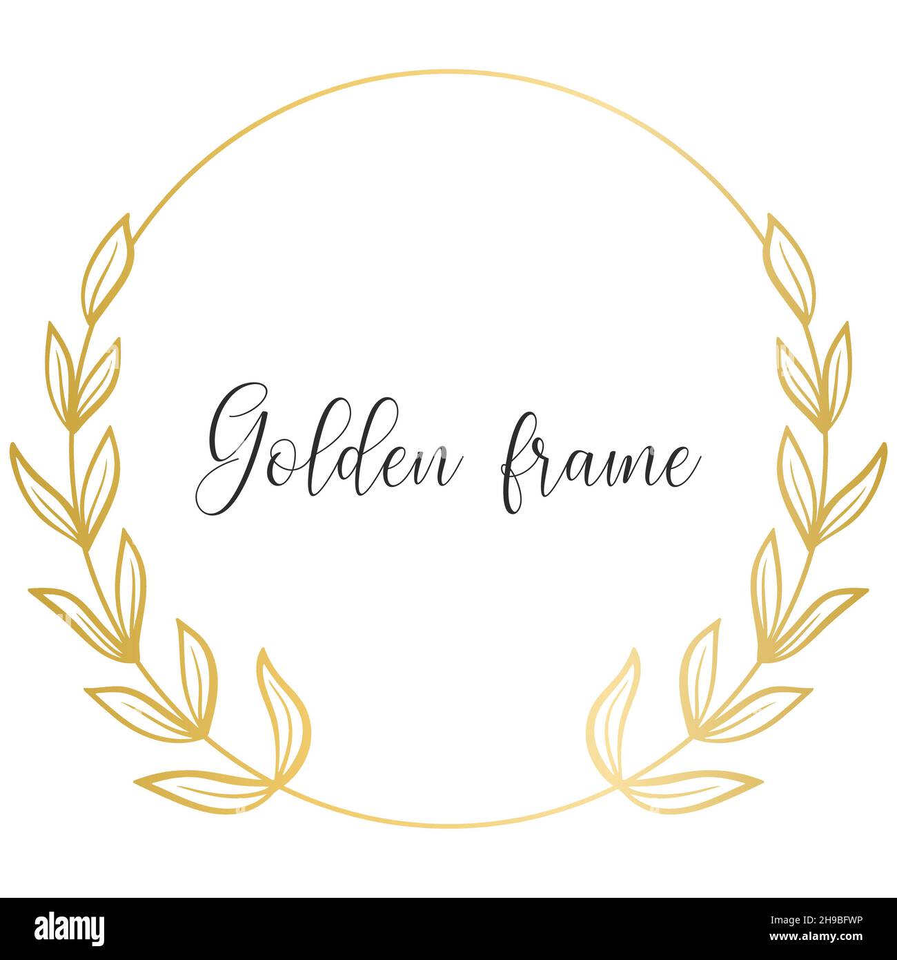 Golden rim Stock Vector Images - Alamy