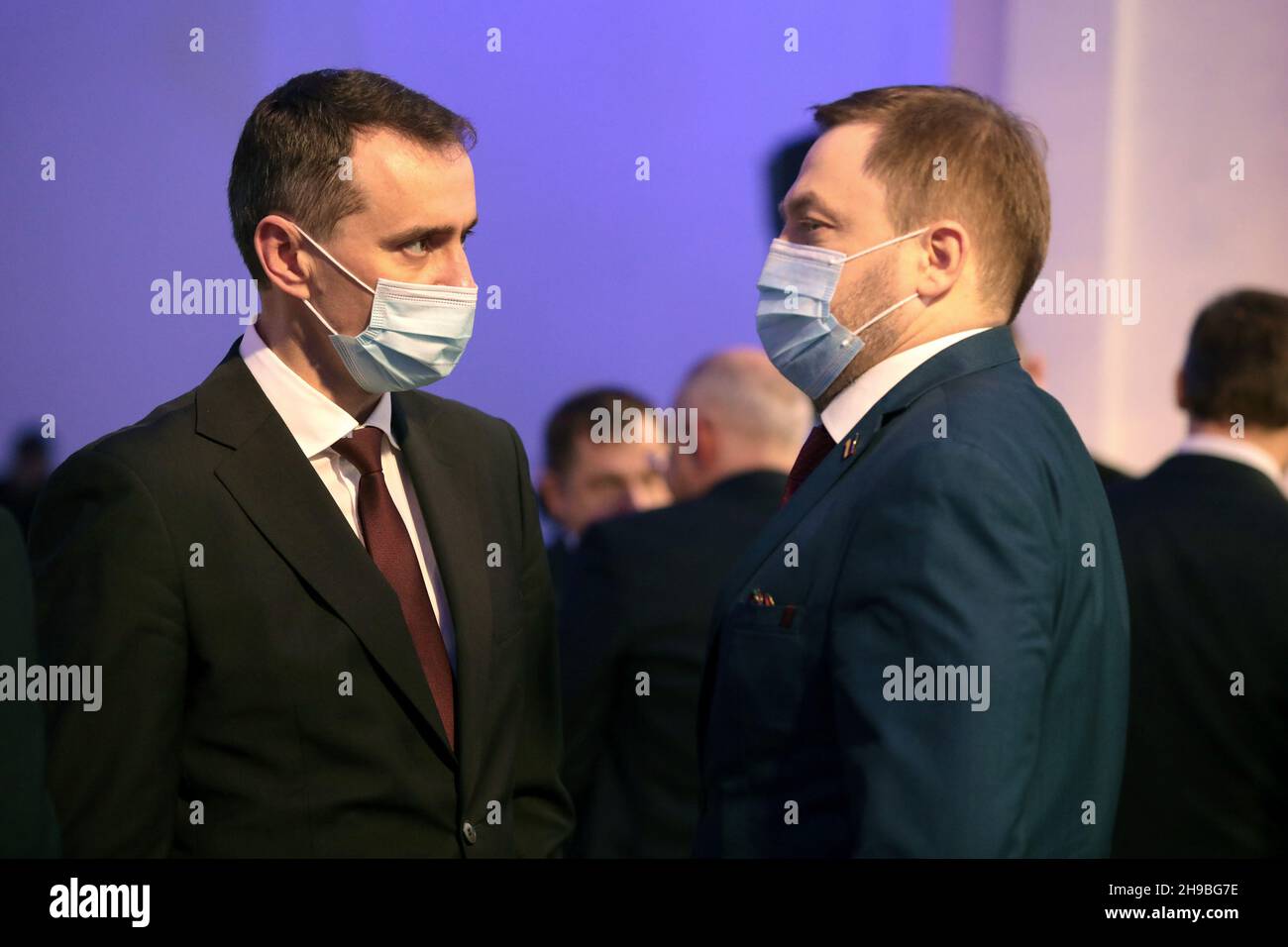 KYIV, UKRAINE - DECEMBER 5, 2021 - Minister of Health of Ukraine Viktor ...