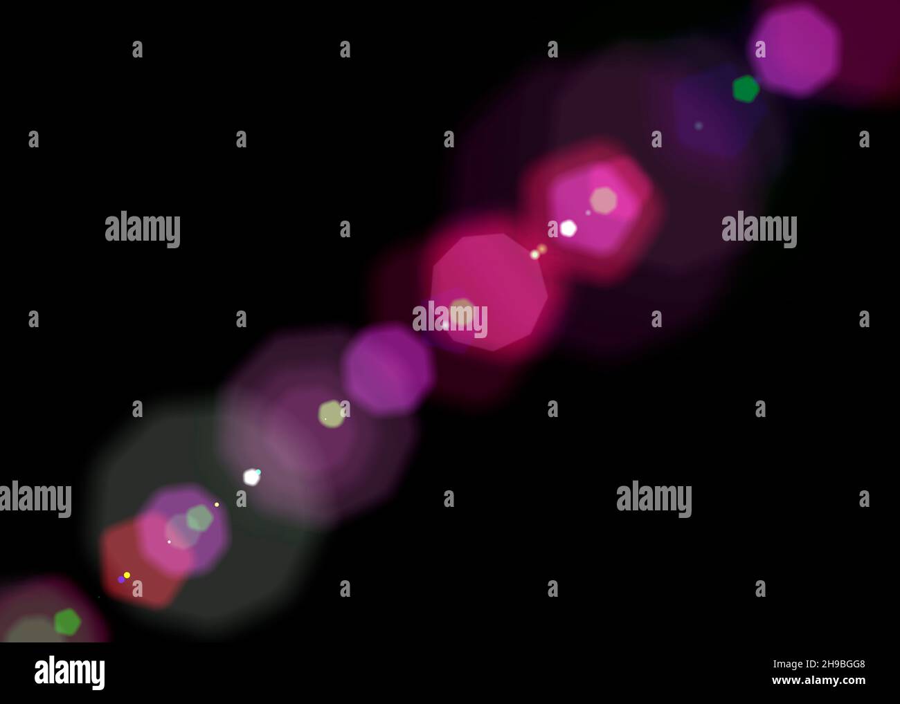 Abstract sunlights rays effect. Bright sun or laser cosmic rays ...