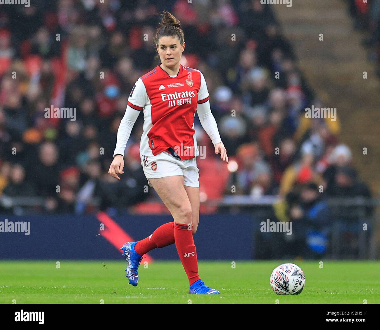Jennifer Beattie #5 of Arsenal in action during the game Stock Photo ...