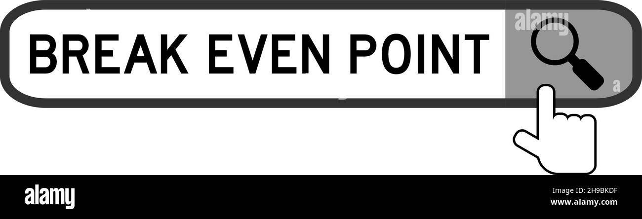 Break even point formula Stock Vector Images - Alamy