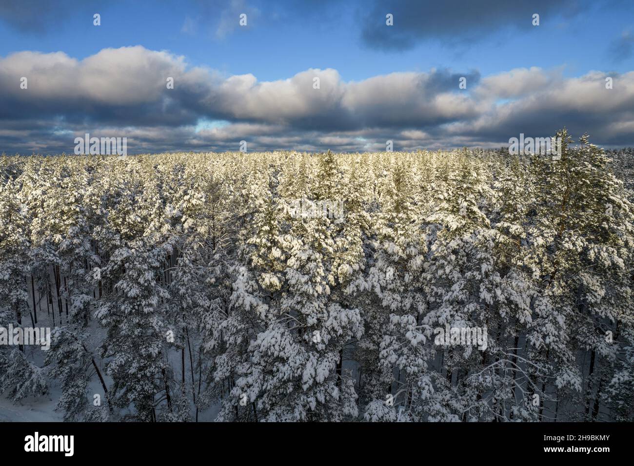 Winter frosted mountain in drone hi-res stock photography and images ...