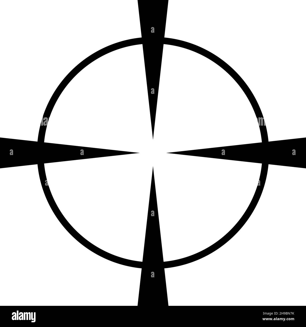 Crosshair reticle sniper Black and White Stock Photos & Images - Alamy
