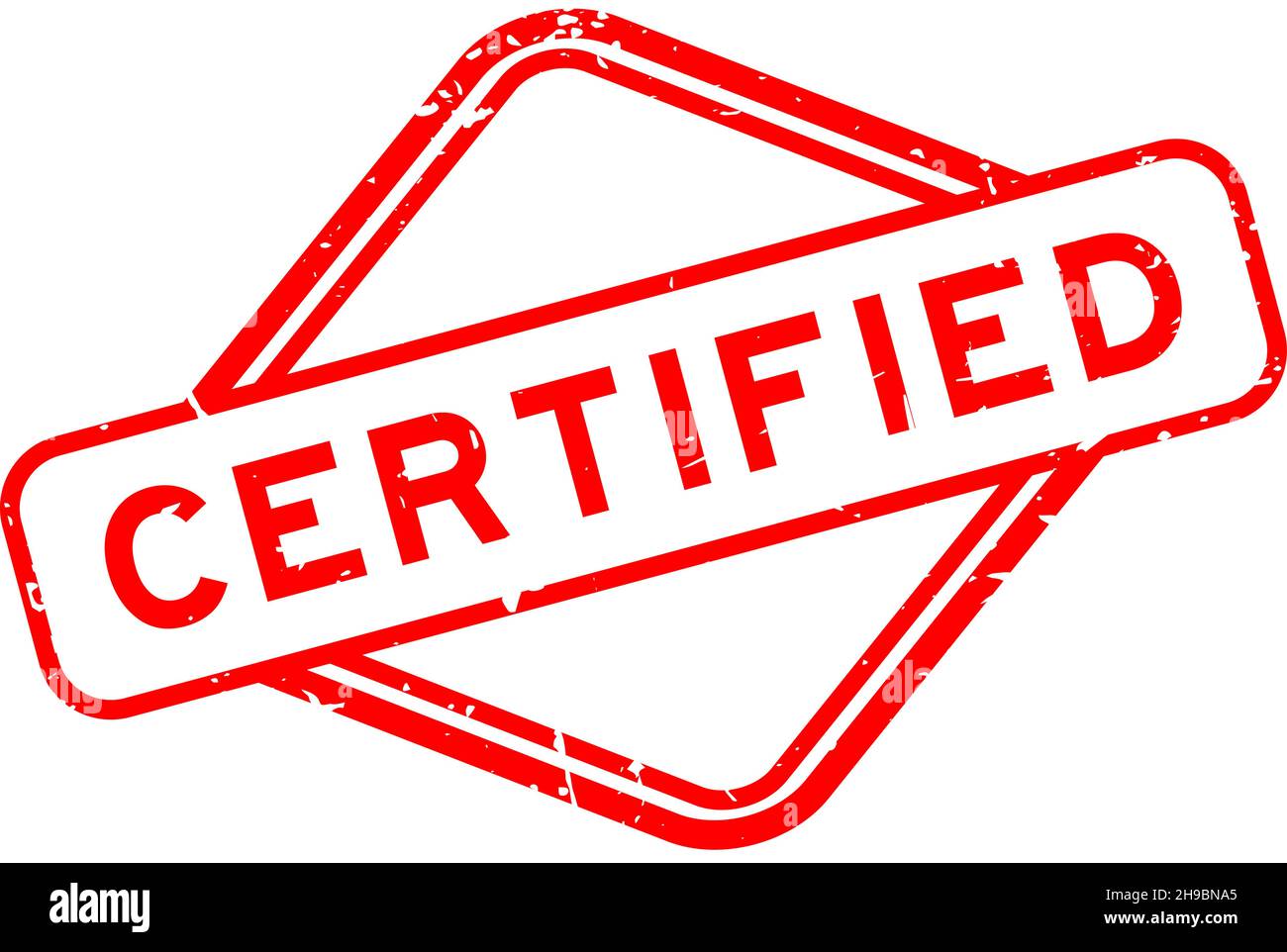 Grunge red certified word rubber seal stamp on white background Stock Vector Image & Art - Alamy