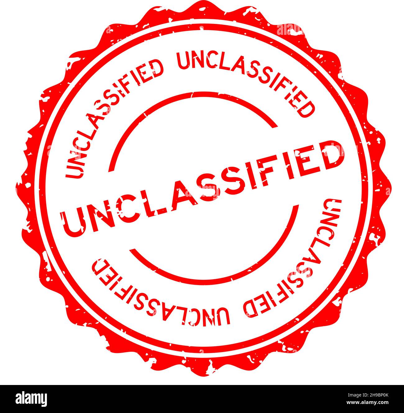 Grunge red unclassified word round rubber seal stamp on white background Stock Vector Image ...