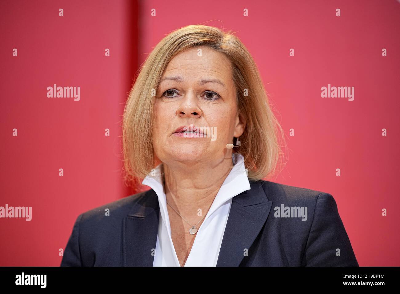 Berlin, Germany. 06th Dec, 2021. Nancy Faeser, designated Federal ...