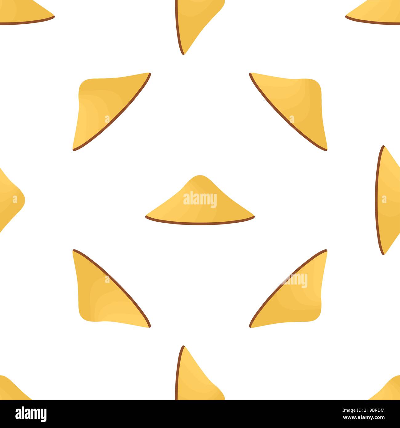 Colored pattern asian conical hats, beautiful caps in white background ...