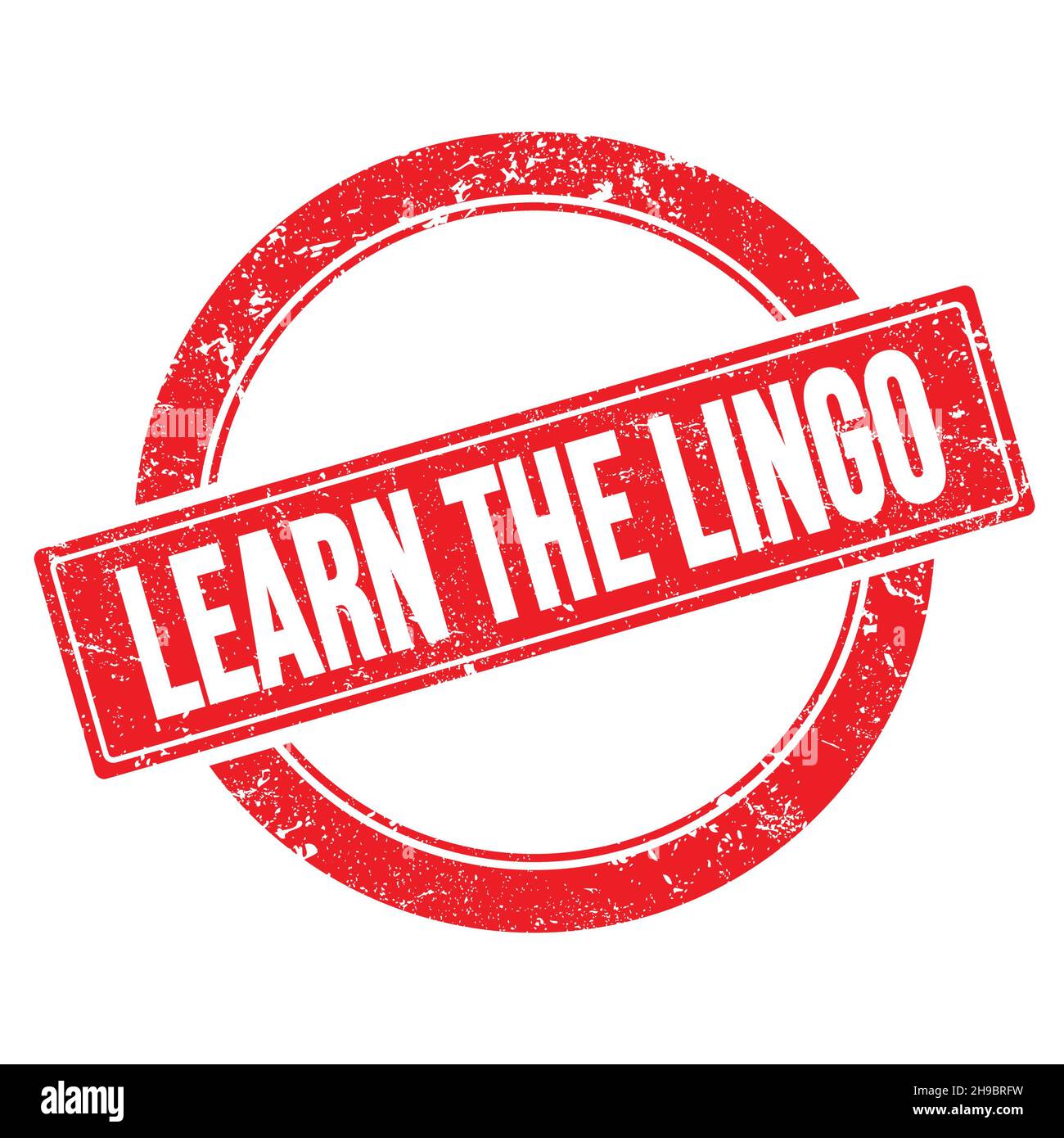 Learn the lingo stamp hi-res stock photography and images - Alamy