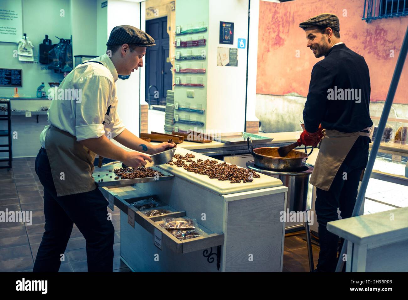Two men wearing caps hi-res stock photography and images - Alamy