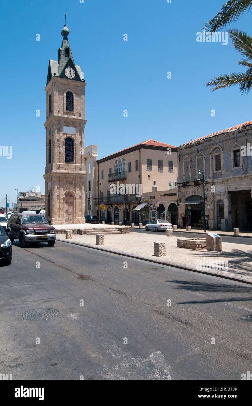 Israel, Jaffa, The Old clock tower in Jaffa, Clock Square, built in ...