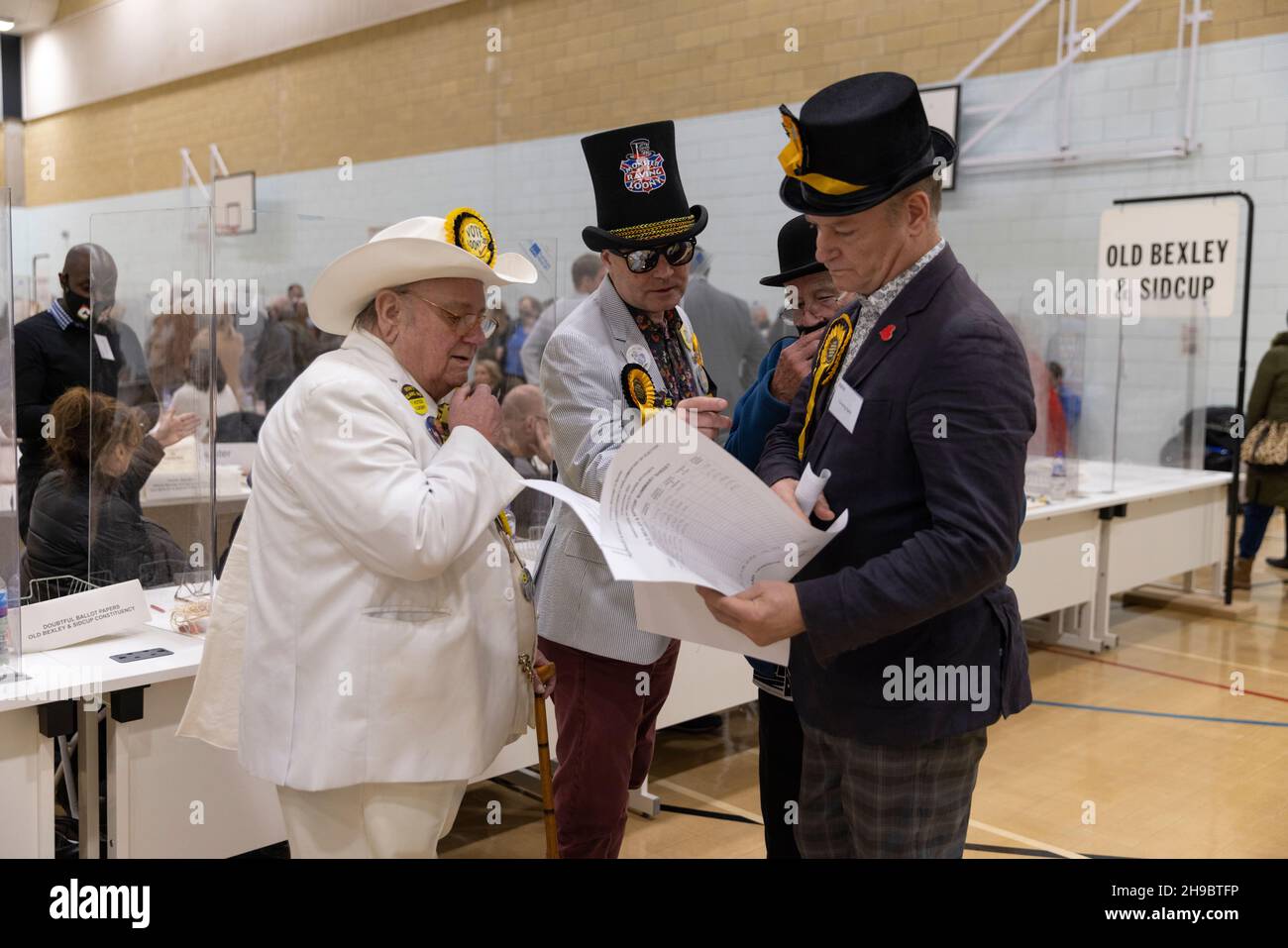 Members of the 'Official Monster Raving Loony Party' with candidate ...