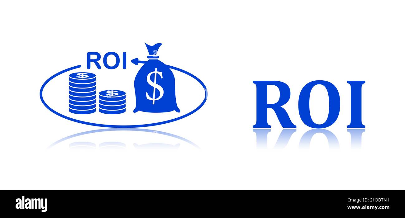 Illustration of a roi concept Stock Photo - Alamy