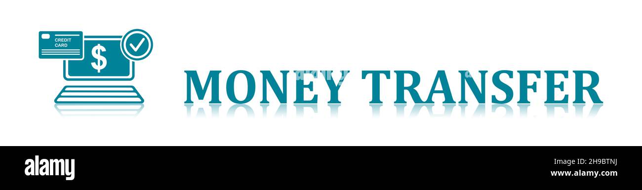 Illustration of a money transfer concept Stock Photo - Alamy