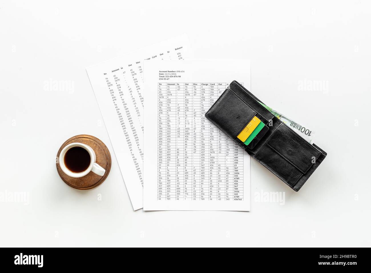 Calculating bills taxes reports hi-res stock photography and images - Alamy