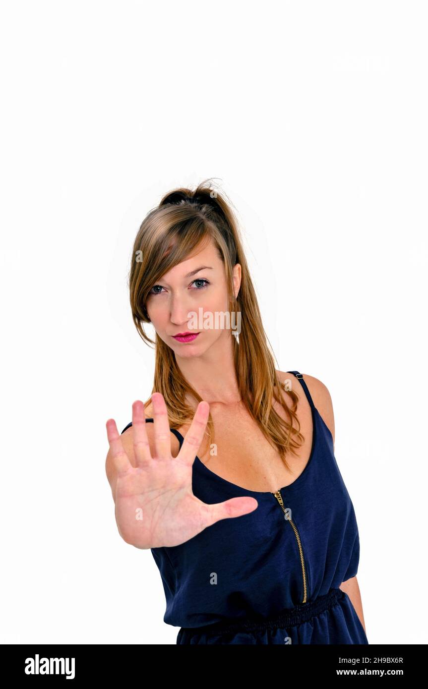Responsibility - young woman takes control Stock Photo - Alamy