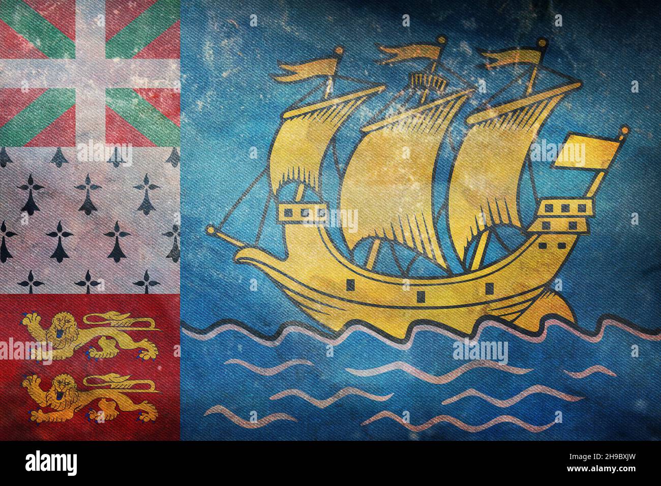 Saint pierre and miquelon flag hi-res stock photography and images - Alamy