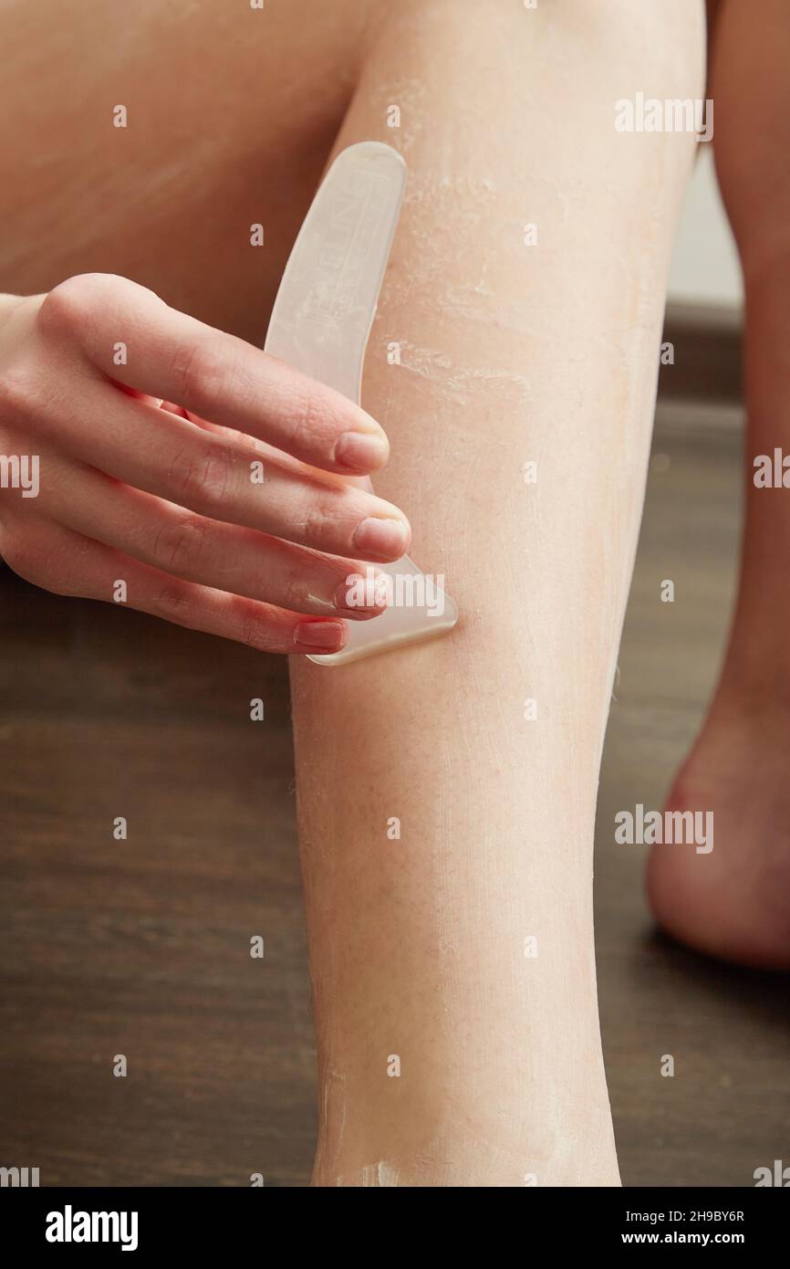 Foot epilation hi-res stock photography and images - Alamy